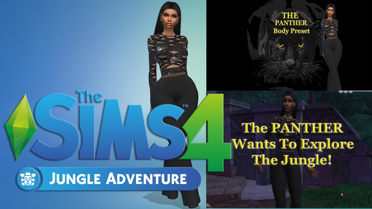 The PANTHER Sims 4 Jungle Adventure Movie - YouTube