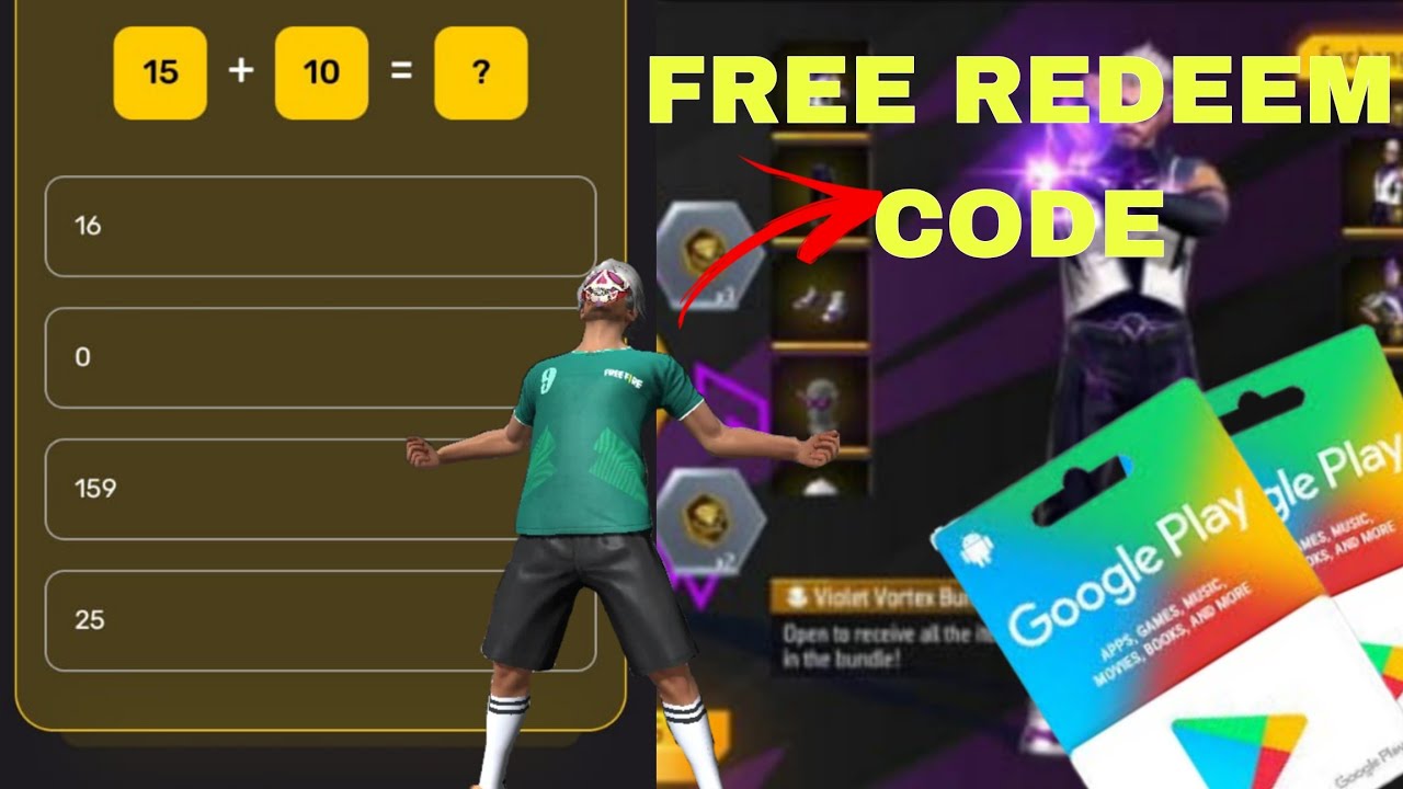Play Math Quiz And Win 🤑 || Free Redeem Code || Underground FF - YouTube