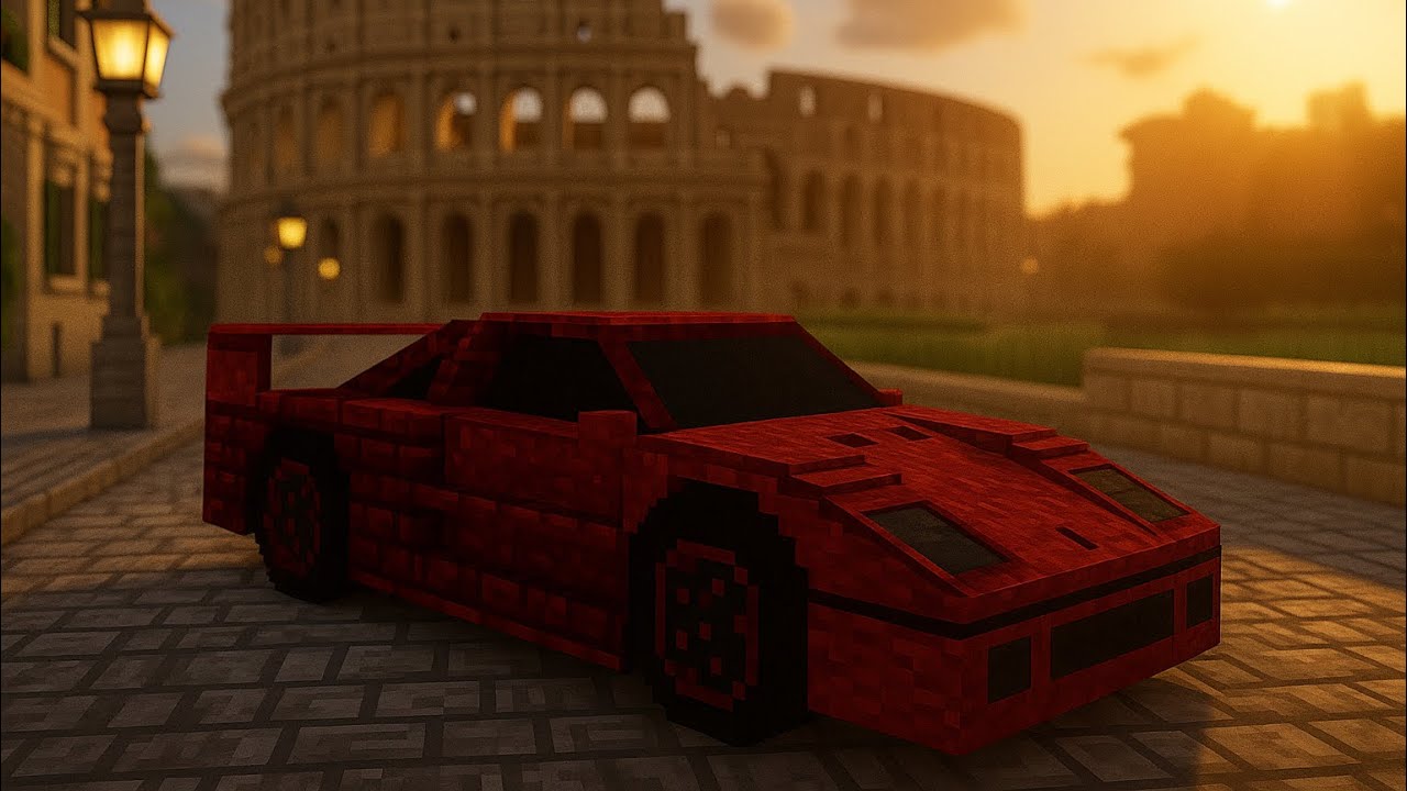🚗 Minecraft Ferrari F40 Tutorial – Baue den ikonischen Supersportwagen ...