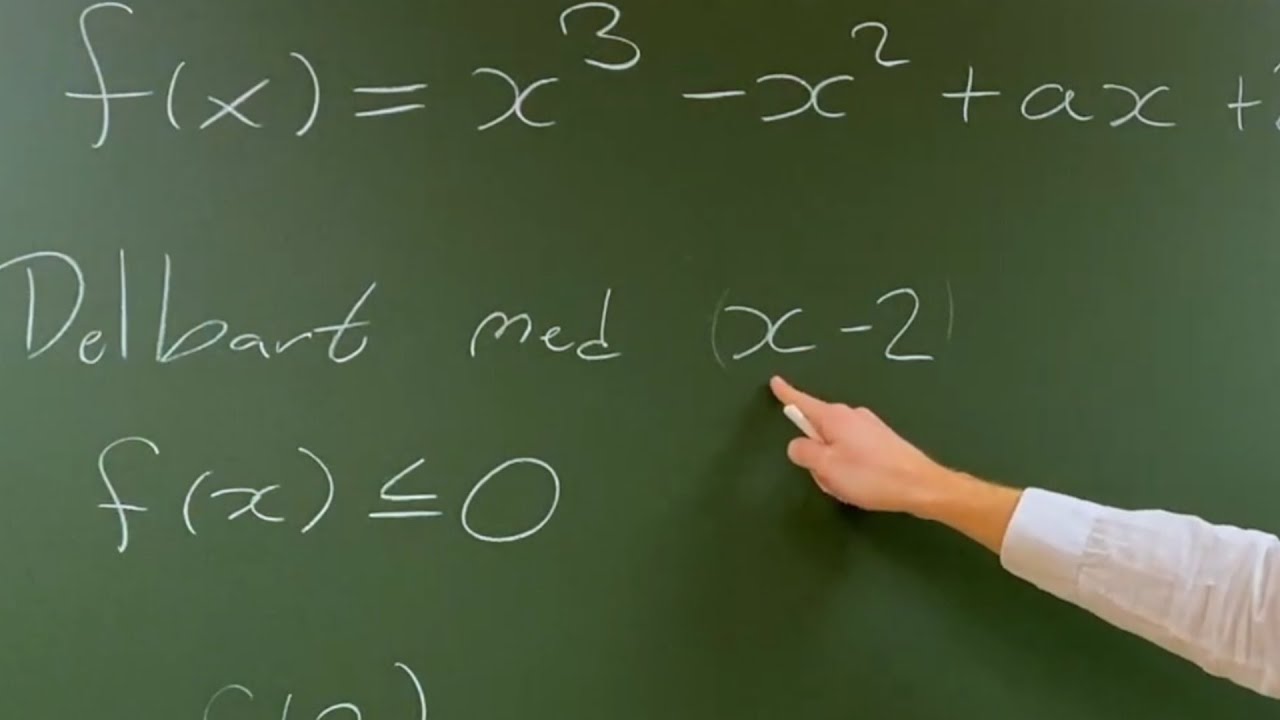 1T - Eksempel på polynomdivisjon med ulikhet og rasjonal ligning - YouTube