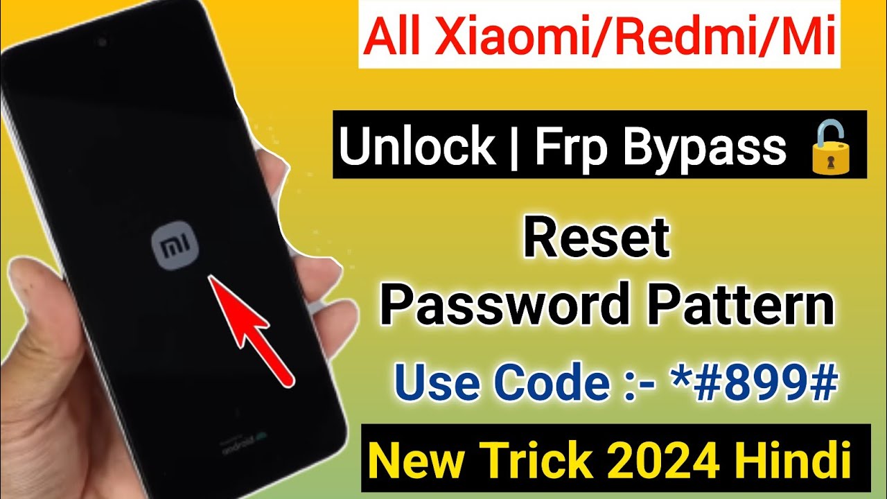 All Redmi/Mi/Xiaomi Mobiles Unlock Password Pattern Lock 🔐 Mi Mobile Ka ...