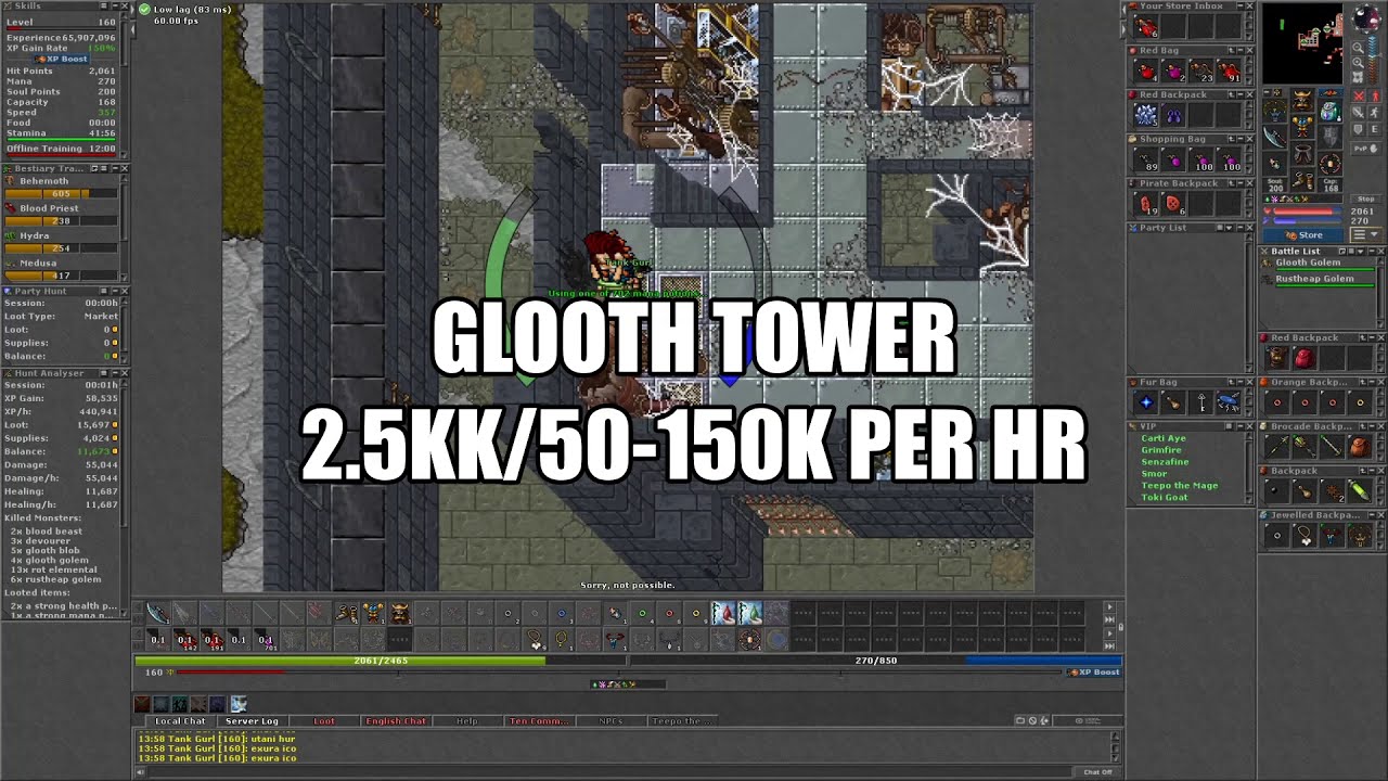 Glooth Tower (Recommended: 160+ EK) - YouTube