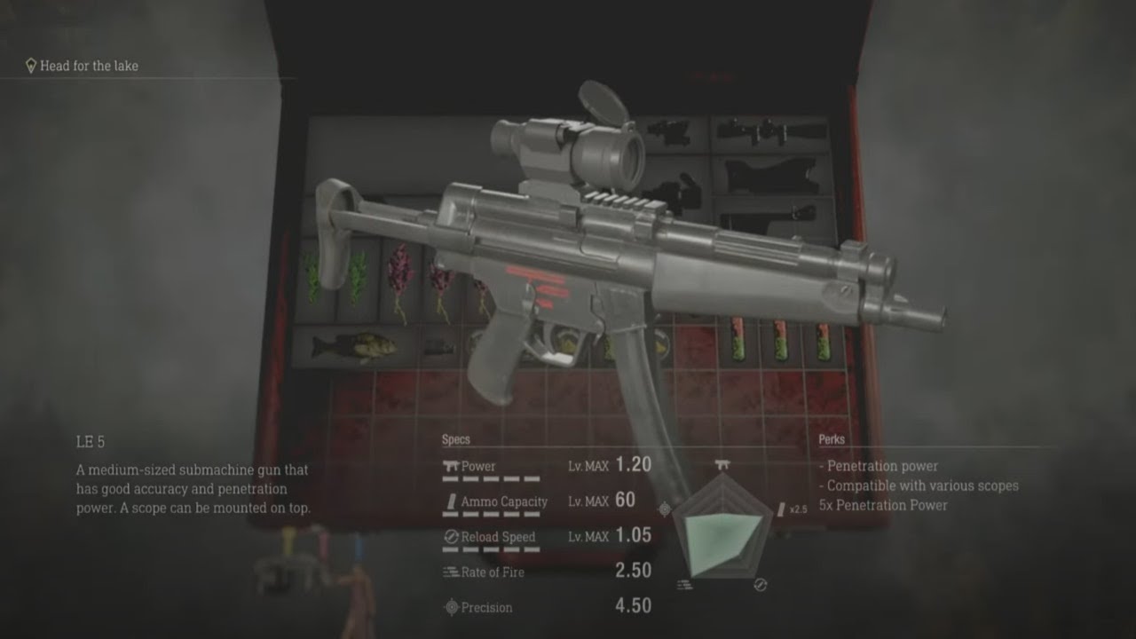 Resident Evil 4 remake fully upgraded weapon comparison, LE5 with ...