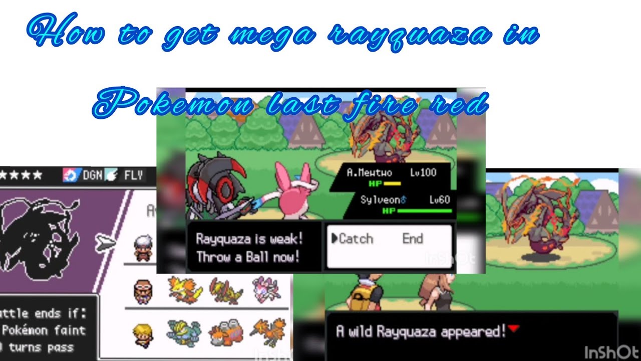 how to get mega rayquaza in Pokemon last fire red - YouTube