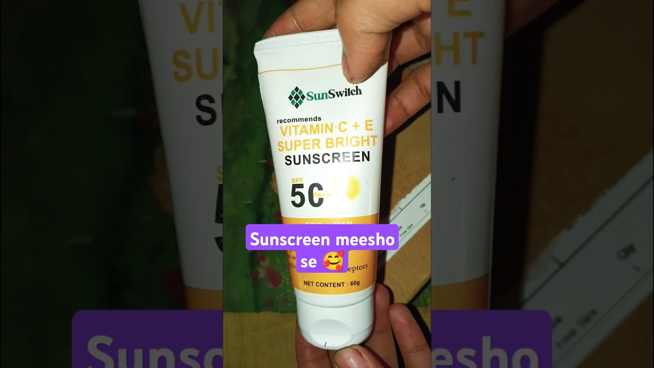 Sunscreen meesho se 🥰 #shorts #trendingshorts #viralshorts - YouTube