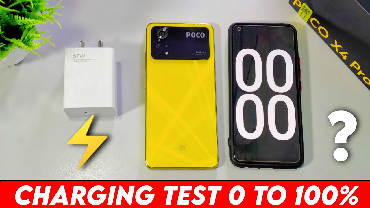 POCO X4 Pro Battery Charging Test 0 to 100% | POCO X4 Pro 67W Charging ...