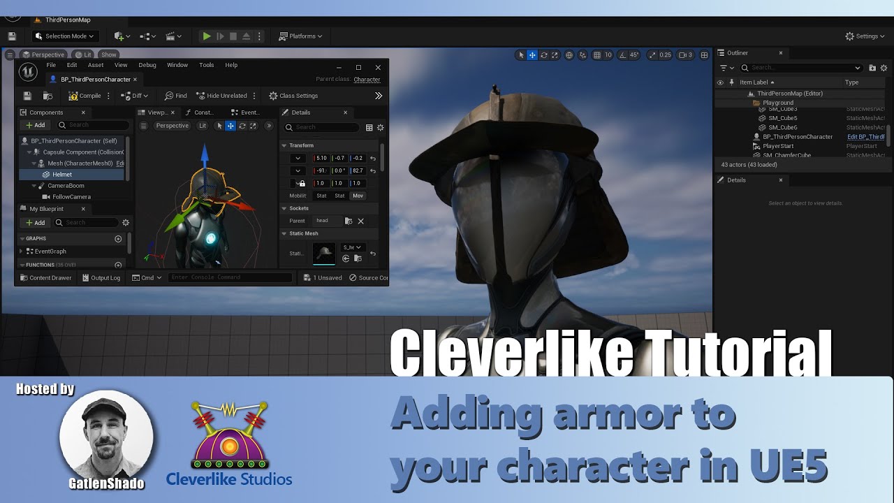 Adding Armor To Your Character In Unreal Engine Youtube
