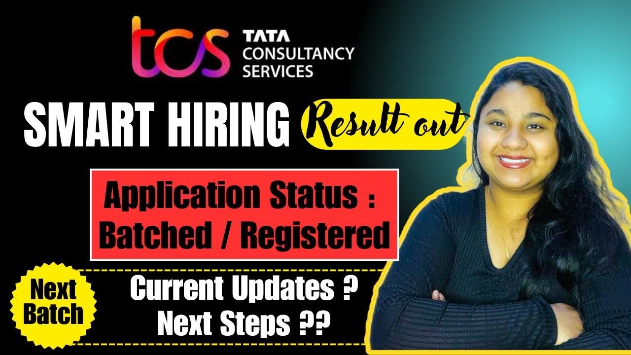 TCS Smart Hiring Result Updates|| TCS application status : Batched ...