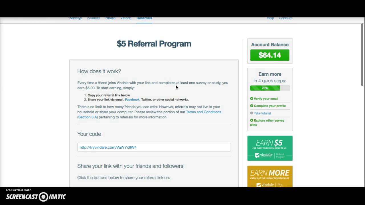 Vindale.com | Best Paid Survey Sites | How to sign up and GET PAID ...