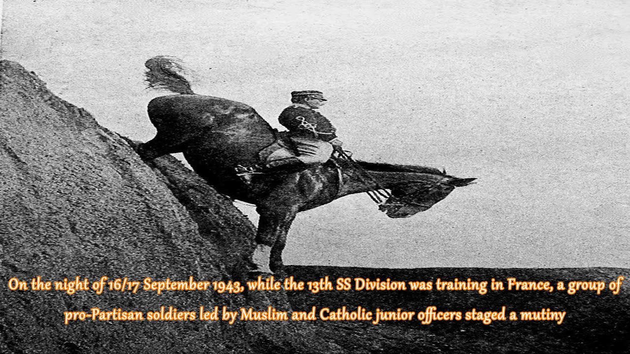 Muslim members of the Waffen-SS 13th division at prayer during their ...