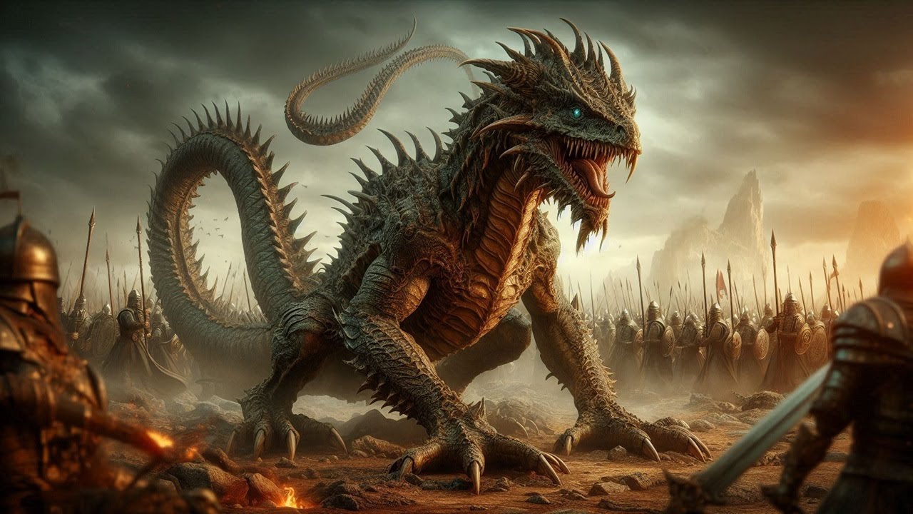 Evil Basilisk Shaking the Earth in Battlefield | Epic Cinematic Battle ...