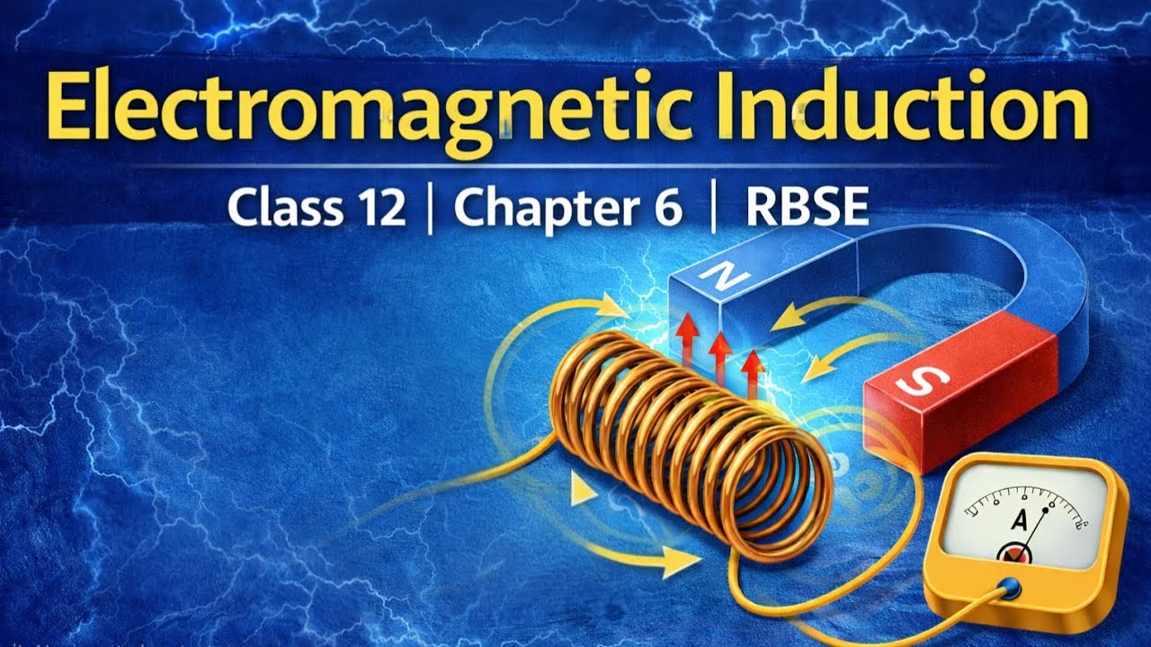विद्युत चुम्बकीय प्रेरण | Electromagnetic Induction Class 12 Physics ...