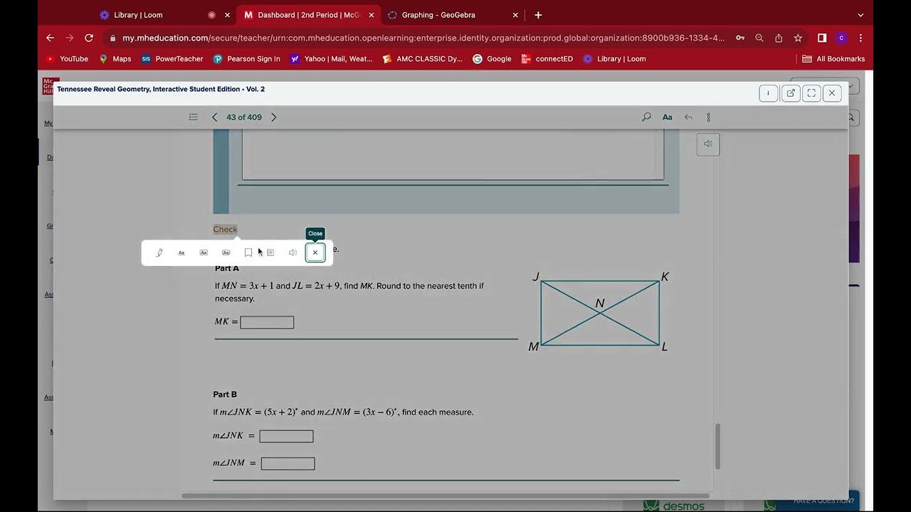 Geometry 7.4 Rectangles - YouTube