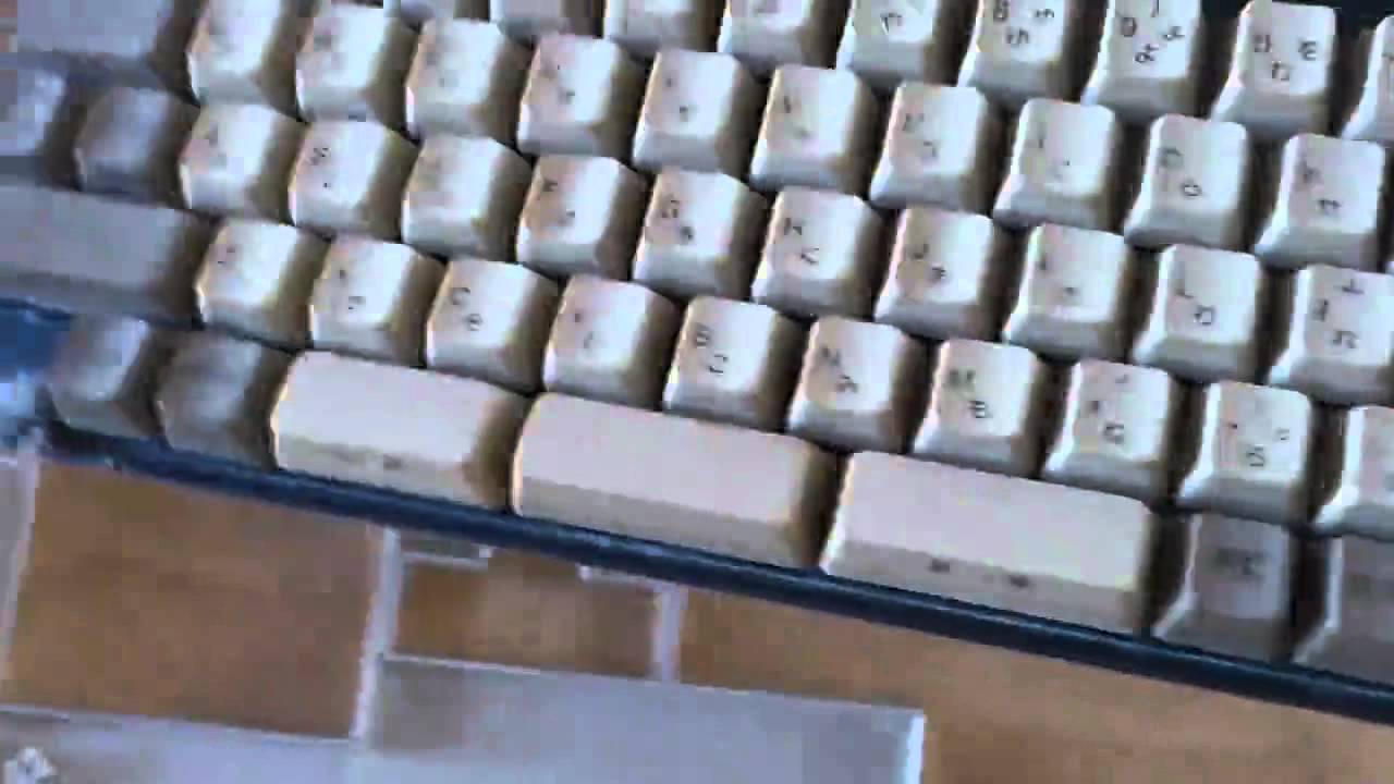 NEC PC-8801 Keyboard Teardown (ALPS Blue Switch) - YouTube