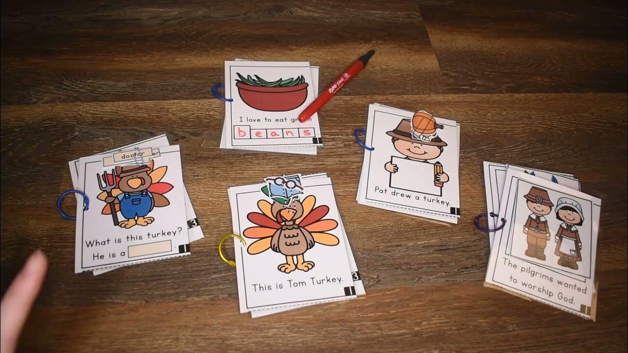 Interactive Thanksgiving Books for Reading & Literacy - YouTube