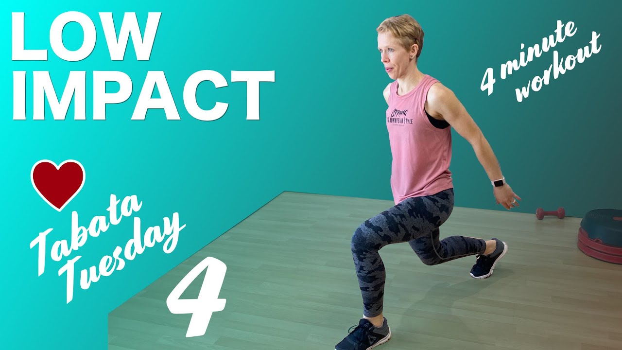 Tabata Tuesday 4 - Low Impact Exercise - YouTube