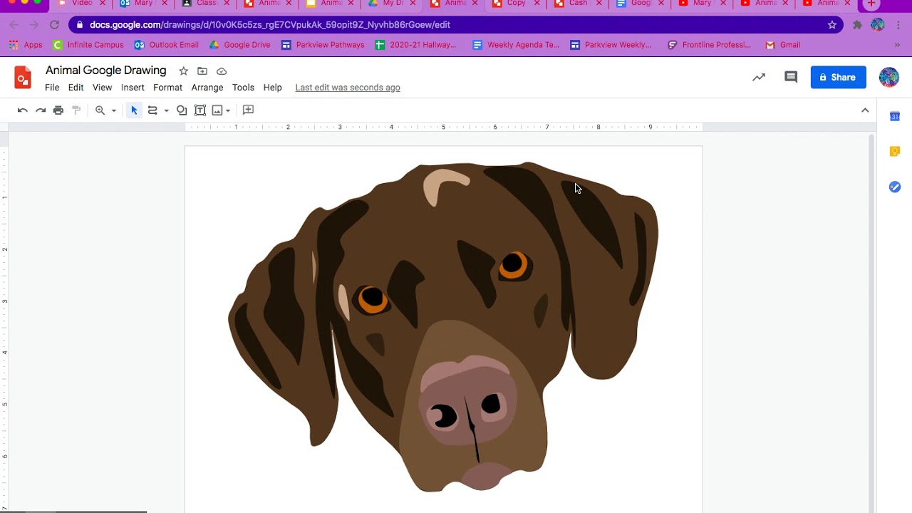 Animal Google Drawing: How to Change Background Color - YouTube