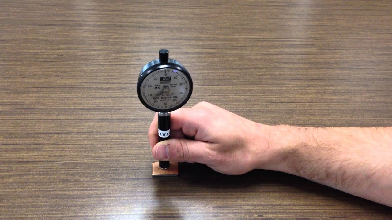 OO Durometer Demo on make up power - YouTube