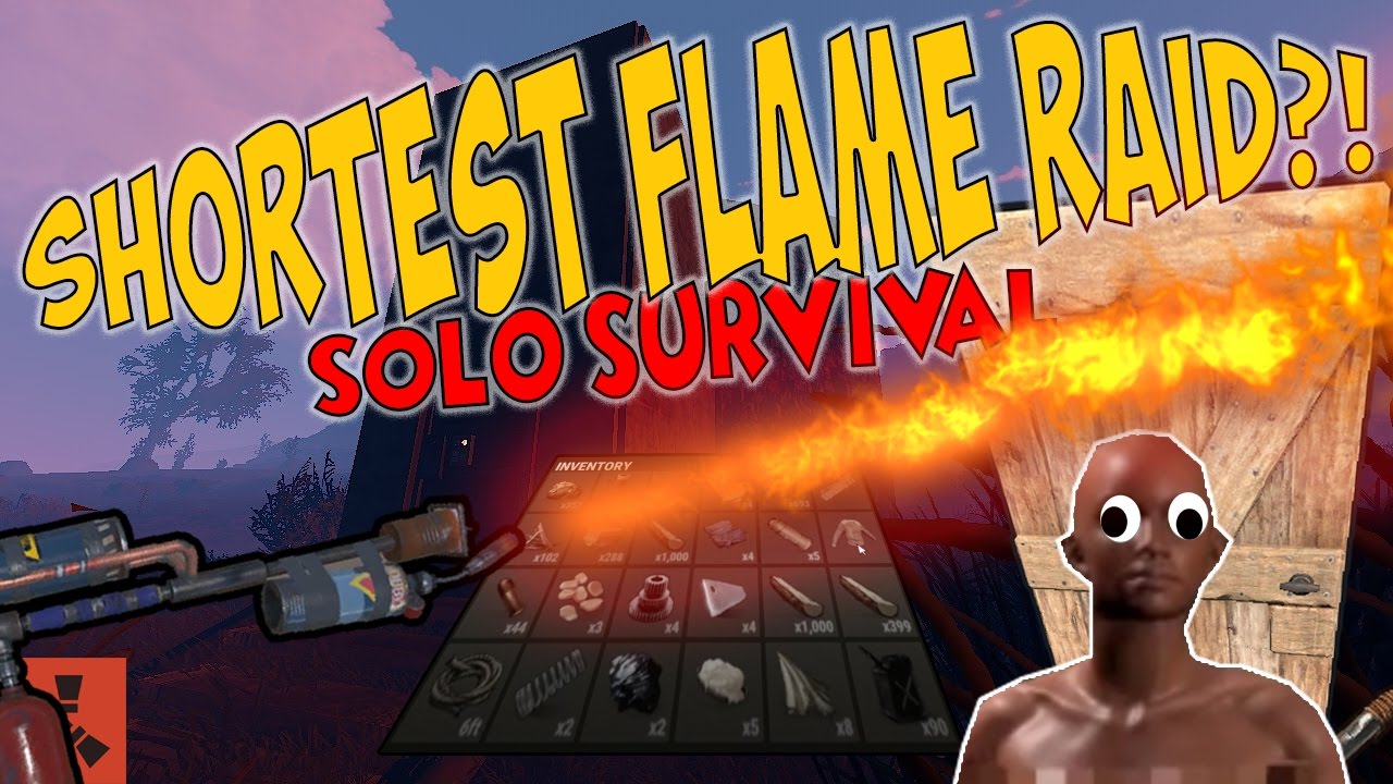 SHORTEST FLAME RAID EVER?! Rust SOLO Survival Gameplay | Season 4 ...