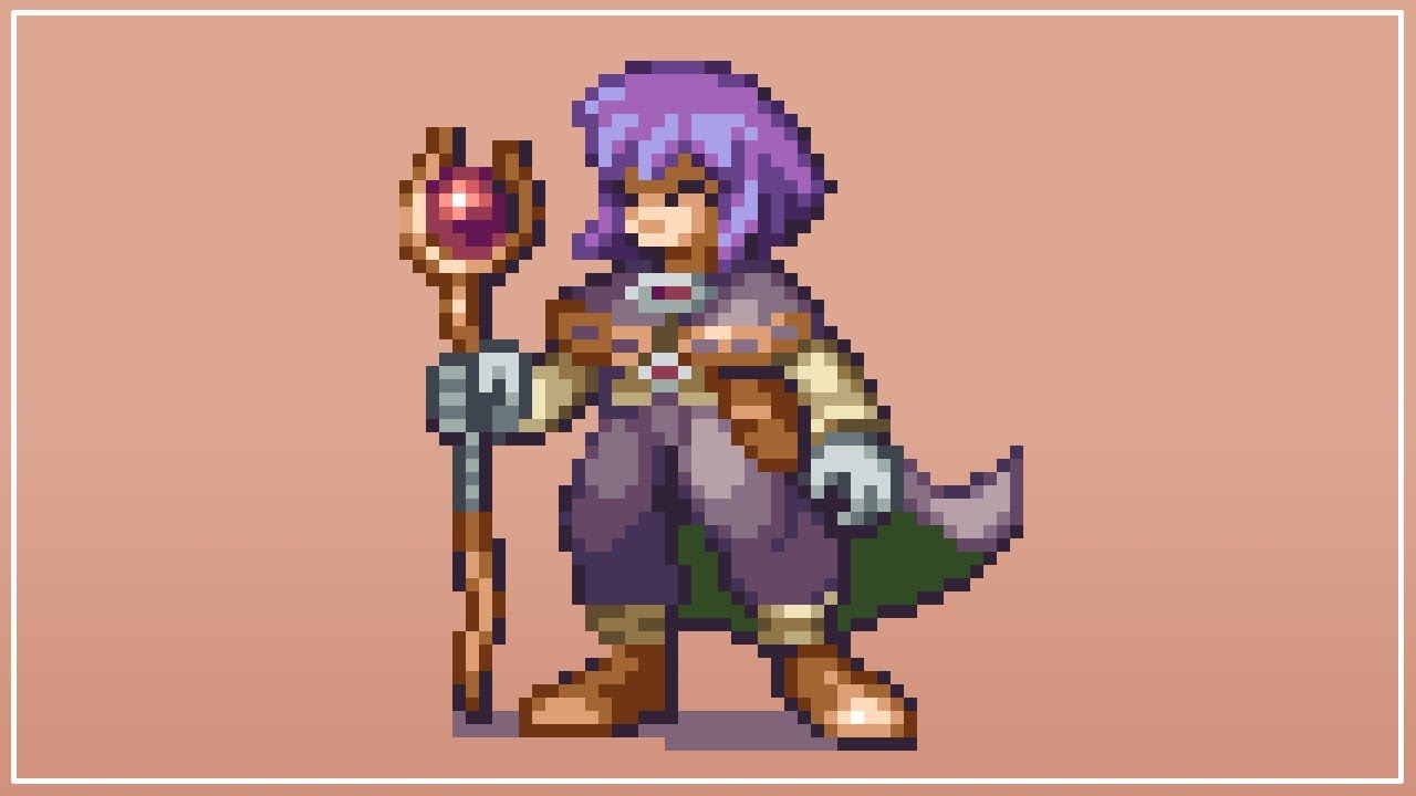 Pixel Art Character Timelapse - Xellos (Slayers) - YouTube