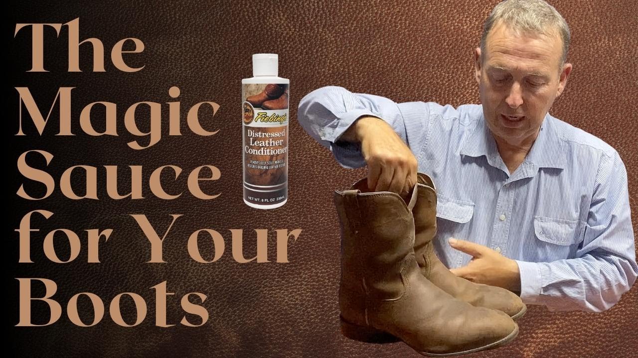 Give New Life To Old Leather Boots! Part 2 - YouTube
