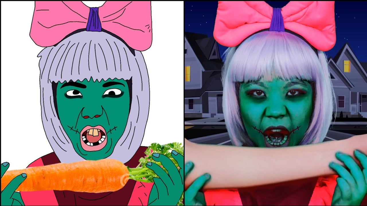 Zombie Dance drawing meme | Funny Zombie Song - YouTube