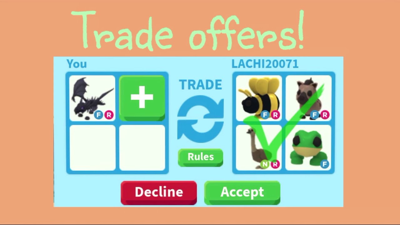 Seeing what people trade for a super rare fly and ride Shadow Dragon ...