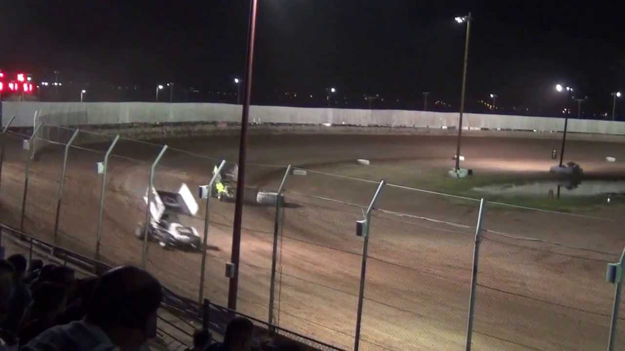 Tucson International Raceway Sprint Car Main Event 09-14-2013 - YouTube