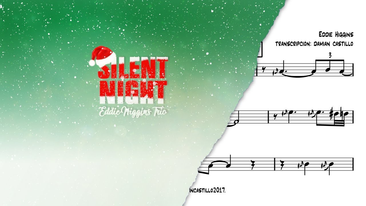 "Silent Night" - Eddie Higgins - 🎷Sax Alto Transcription 🎷 - YouTube