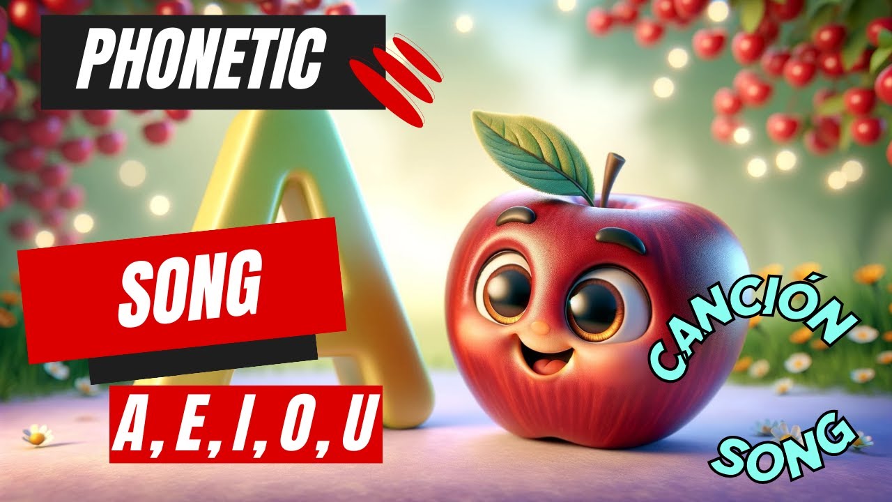 Phonetic song with AEIOU vowels song with Sounds for children . Canción ...