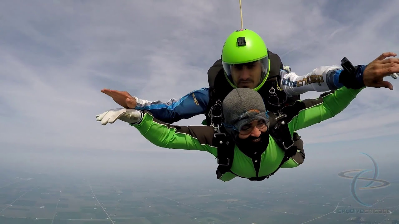 High altitude Tandem skydive(20000) @skydive chicago - YouTube