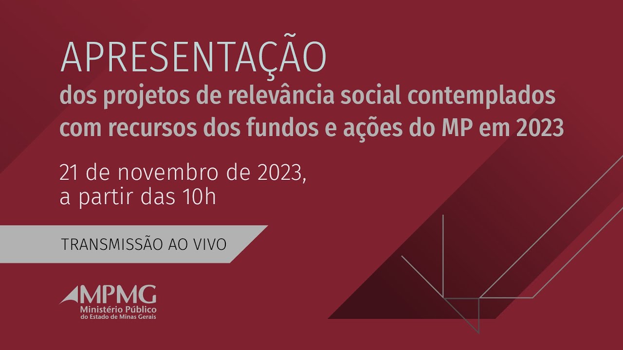 TV MP | Apresentação dos projetos contemplados com recursos dos fundos ...