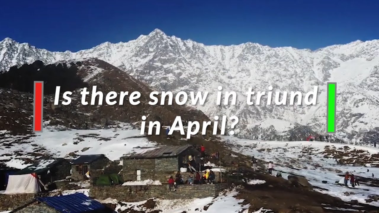 💝Is there snow🌨️ in Triund🗻 in April🌍? | क्या त्रिउंड अप्रैल के महीने ...