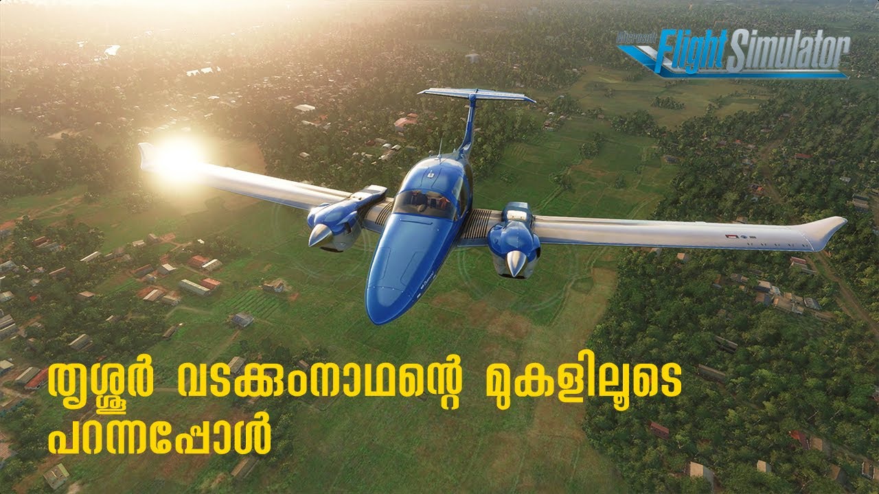 Flying over thrissur round/ Kochi to thrissur flight - YouTube