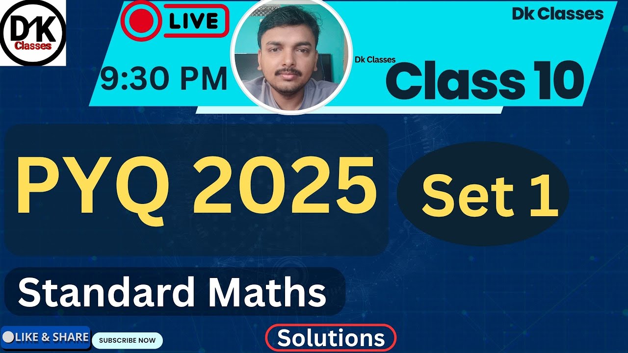 Class 10 Maths | PYQ 2025 | Set 1 #ncert #cbse #class10 #mathsclass10 ...