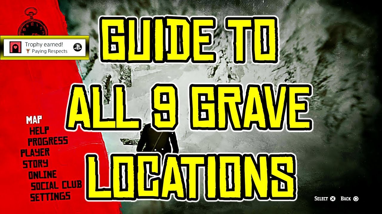 Red Dead Redemption 2 All Grave Locations (Paying Respects Trophy ...