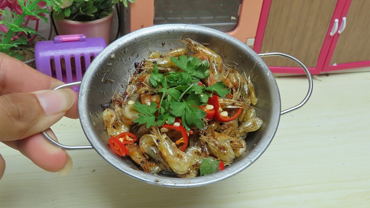 Miniature food|mini cooing , Krill Fried,so yumy - YouTube