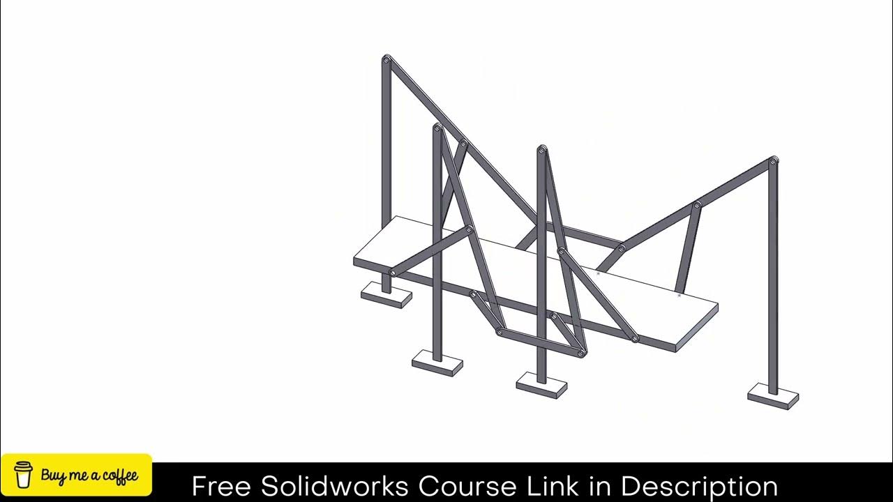 Walking Robot Mechanism in Solidworks - YouTube