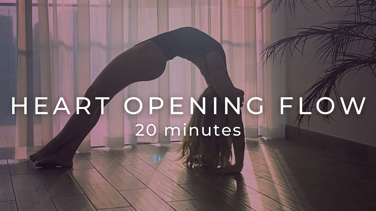 20 MIN HEART OPENING FLOW | Yoga Backbending Flexibility Routine | Yoga ...