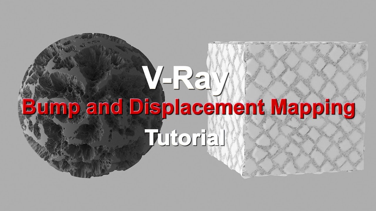 V-Ray Bump and Displacement, Mapping - YouTube