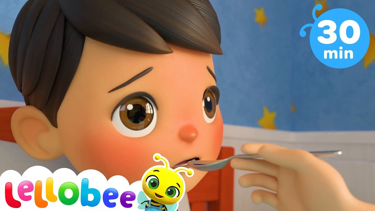 Sick Song | Boo Boo Kids Nursery Rhymes & Kids Songs | Lellobee - YouTube