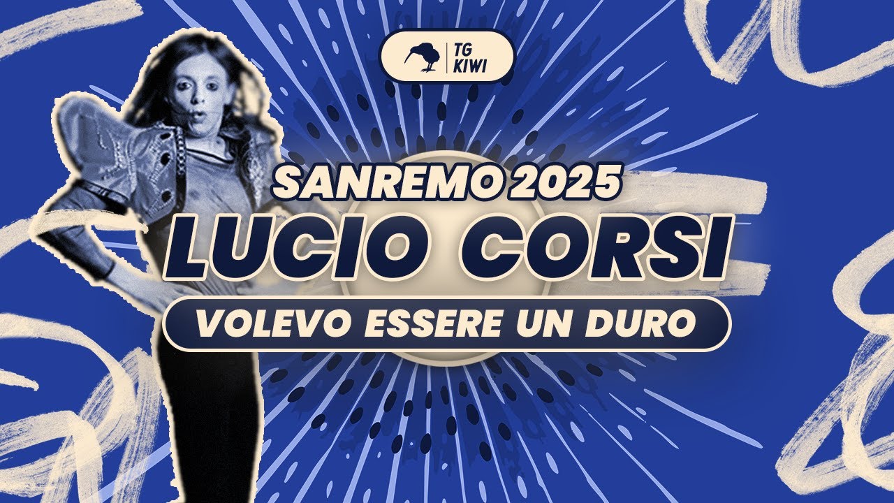 VOLEVO ESSERE UN DURO - LUCIO CORSI (SANREMO 2025) - YouTube