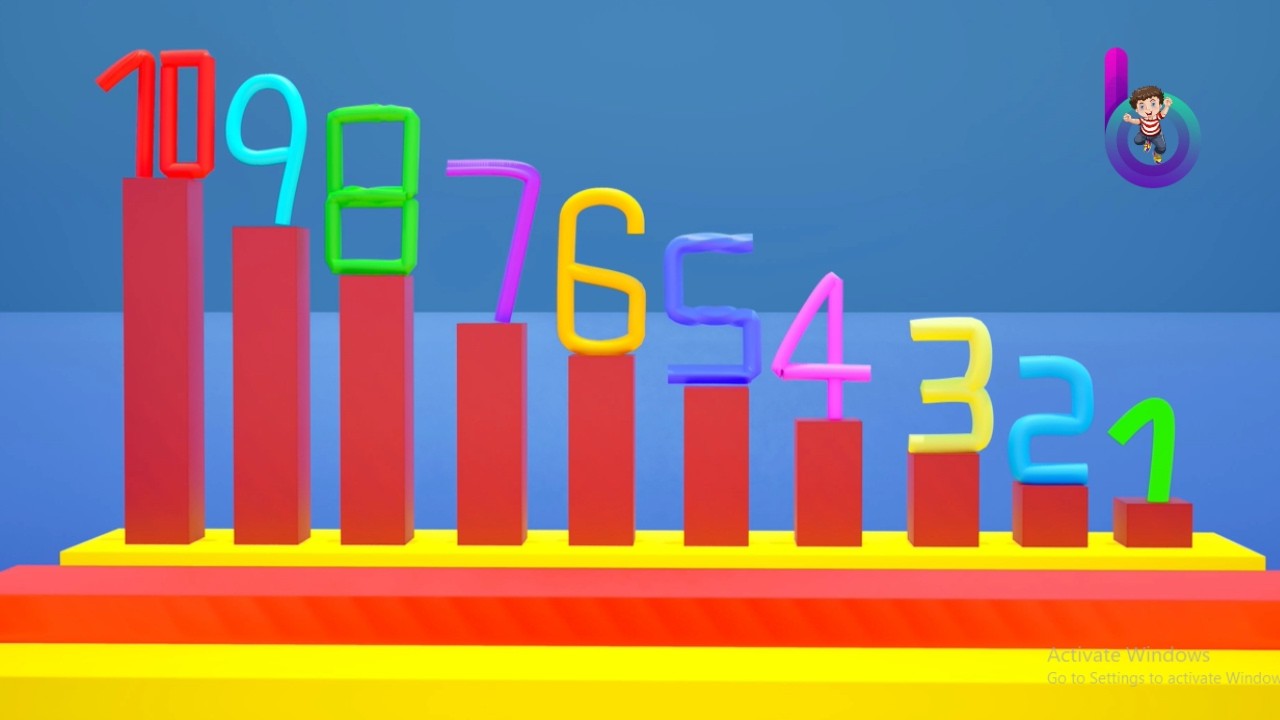 Flying Numbers 1 to 10 | Learn Counting – Fun Learning with BirajBuzz ...