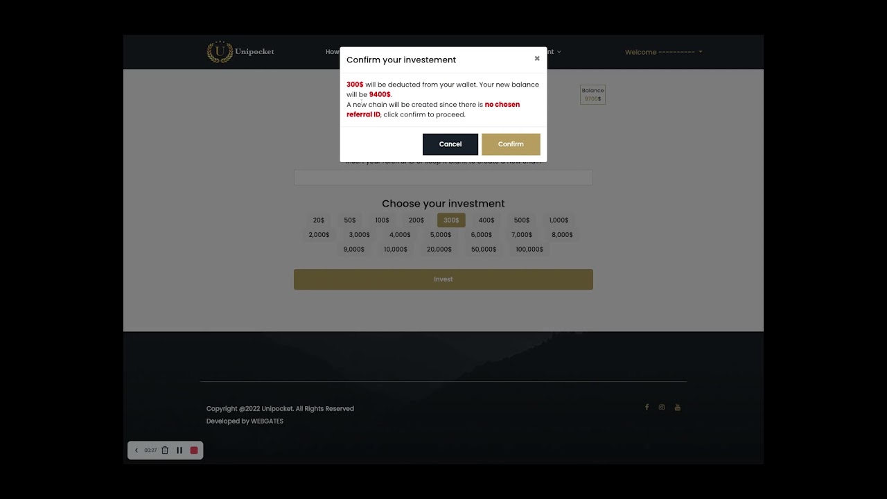 Unipocket | How to make an investment? - YouTube