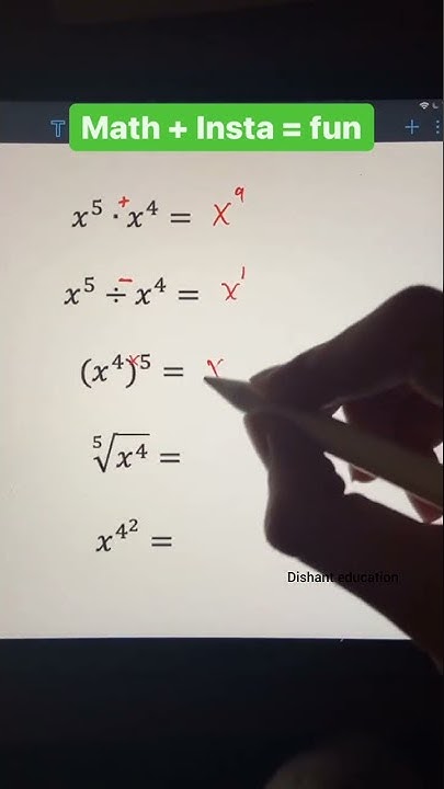 Best way to learn law of indices | law of indices | math tricks for ...