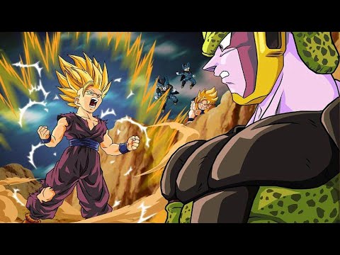 Dragon ball Z Gohan vs cell intense fight full hd english dub #dbz #dragonball #gohan #english 