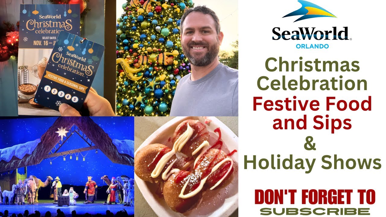 SeaWorld Christmas Celebration - First time at O Wonderous Night ...