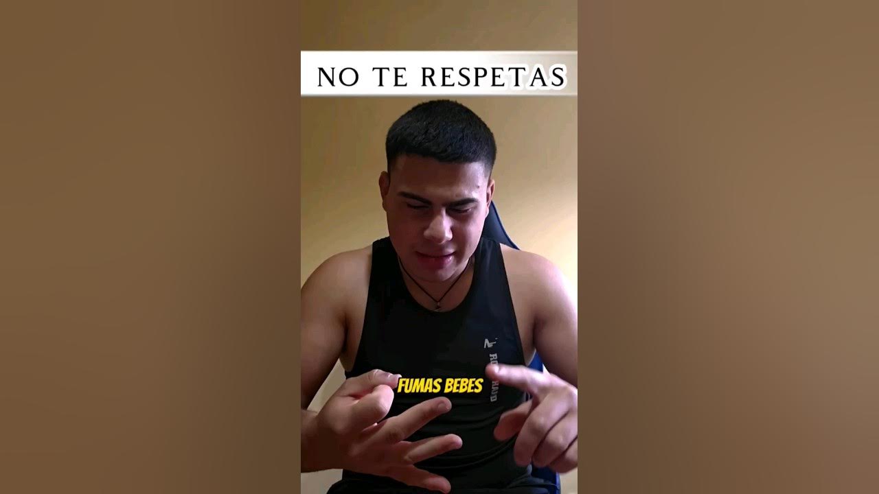 El primer paso que tienes que conseguir para que la gente te respete Es respetarte a ti mismo ...