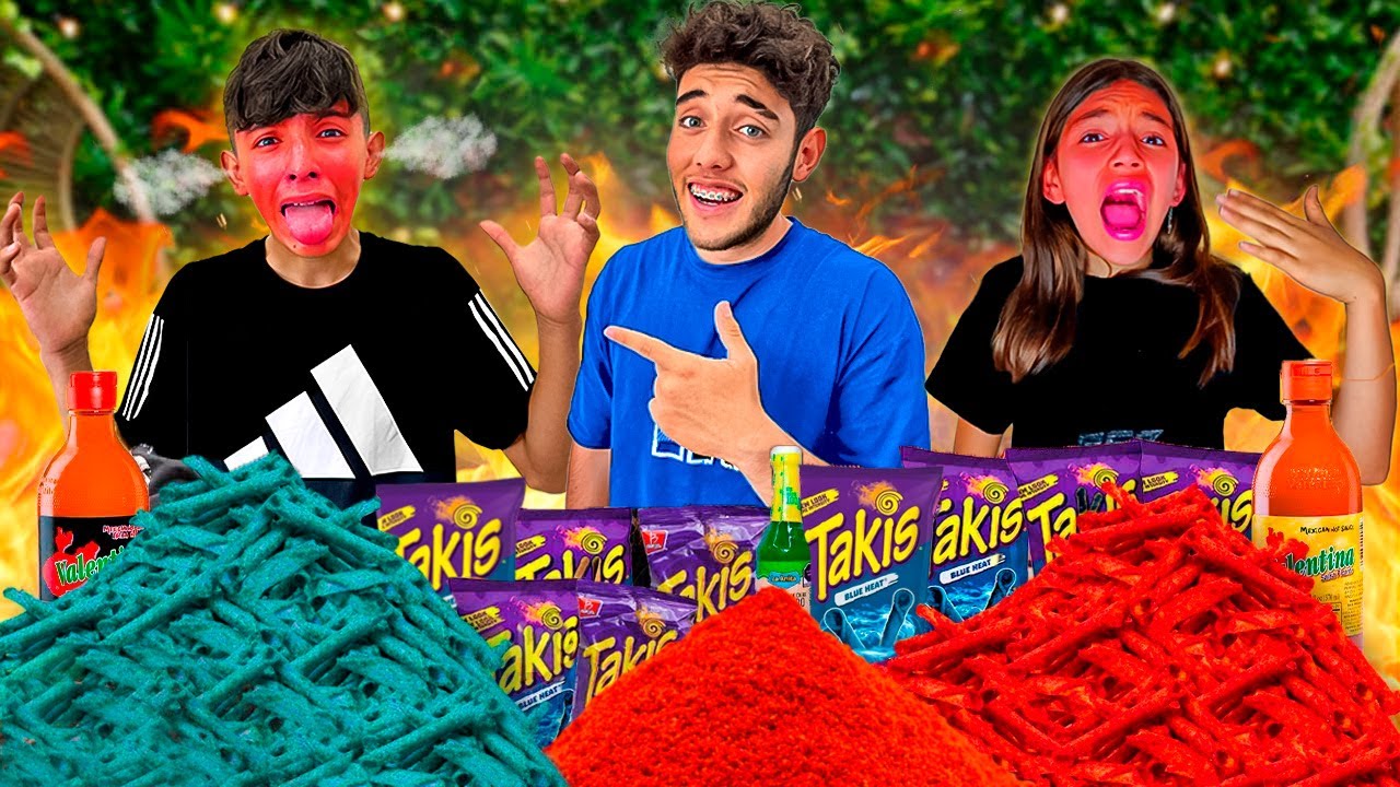 COMIENDO LA COMIDA MAS PICANTE con @CALVOTÓXICO y @PrincesaVale | Reto ...