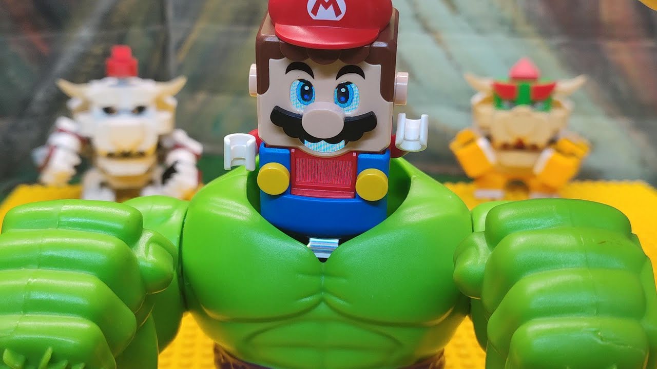 LEGO Mario Hulk Monster Kill Bowser und Dry Bowser - YouTube